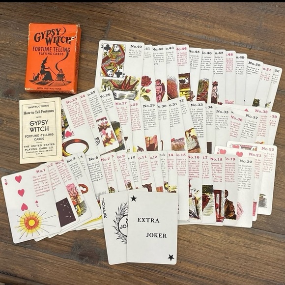 Games | Vintage Gypsy Witch Fortune Telling Cards | Poshmark